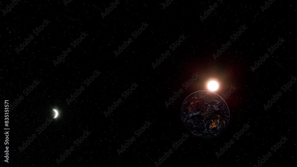 During the alignment of the Solar System, Earth connects with celestial ...