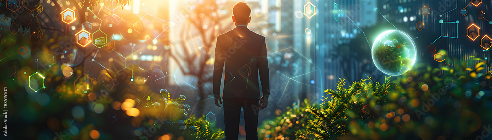 Photo realistic Project Manager with Sustainable Development Goals ...