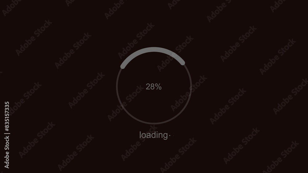 Loading circle gray color illustration. Download Progress, Preloaded ...