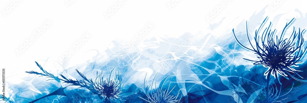 ภาพประกอบสต็อก Deep blue and white abstract background with saltire ...