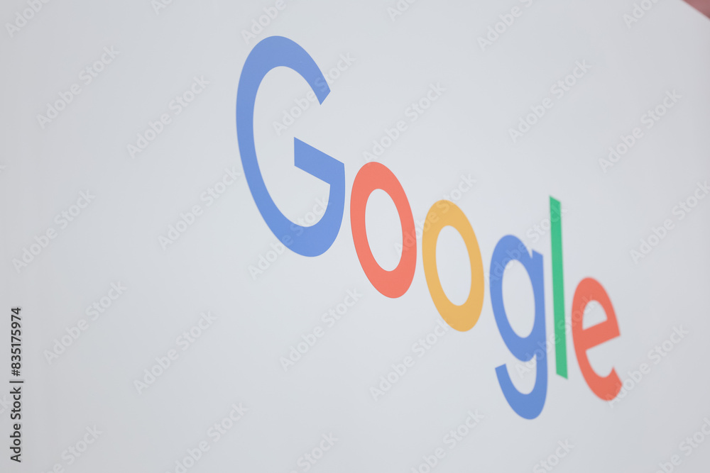 Bucharest, Romania - 20 May 2024: Google logo sign. Close up photo with ...