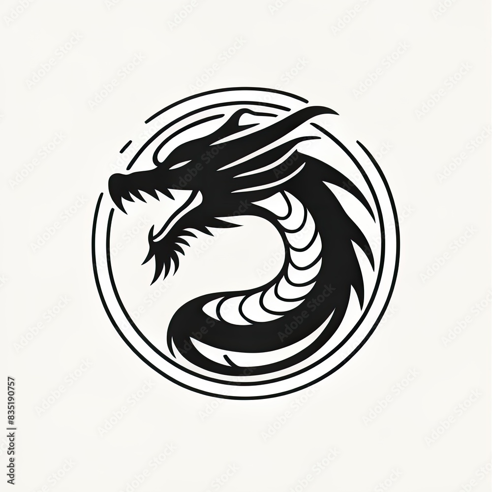 ogo a dragon, dragon head illustration, dragon head vector, background ...