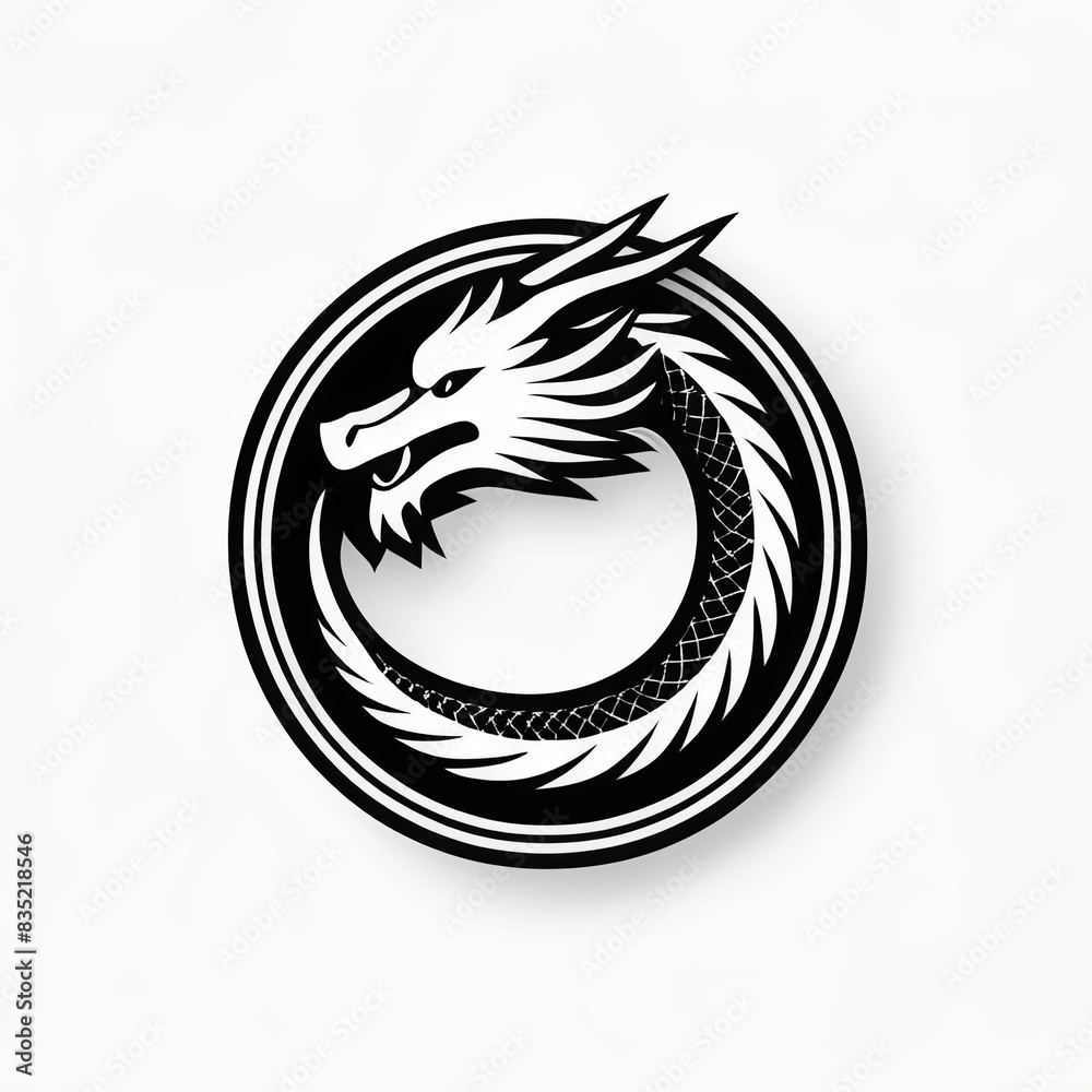dragon vector design. chinese new year shio. logo gaming. icon apps ...