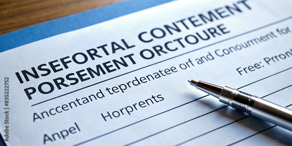 Informed consent form for hospital treatment procedure , medical ...