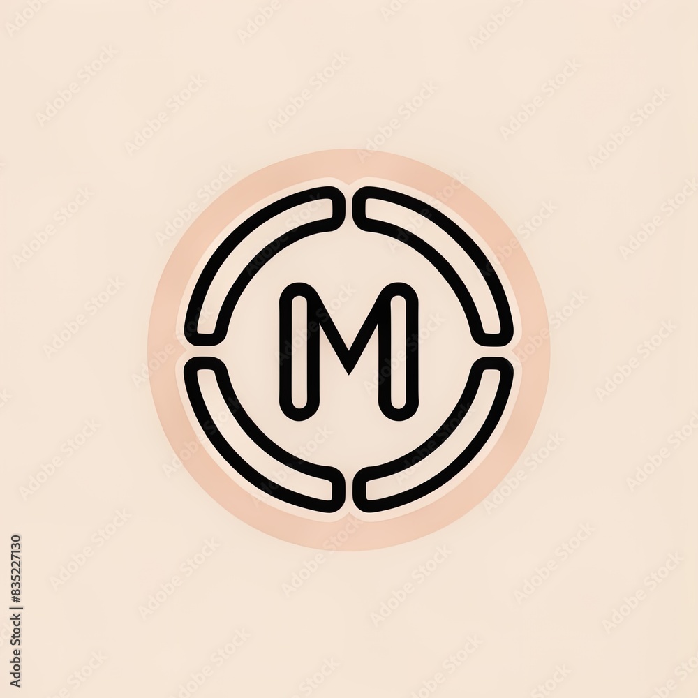 monogram logo modern. icon cool. design symbol iconic. desain art logo ...