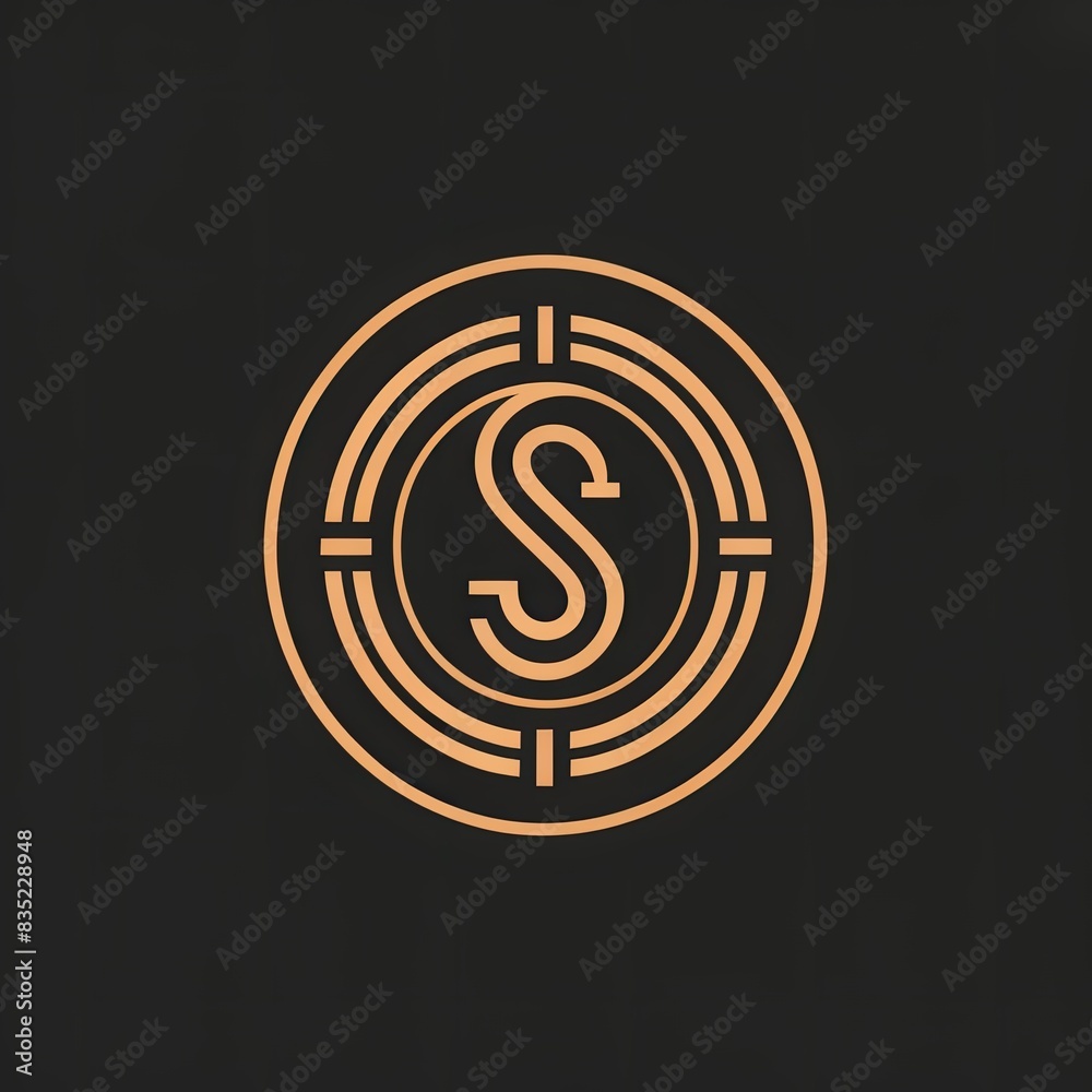 monogram logo modern. icon cool. design symbol iconic. desain art logo ...