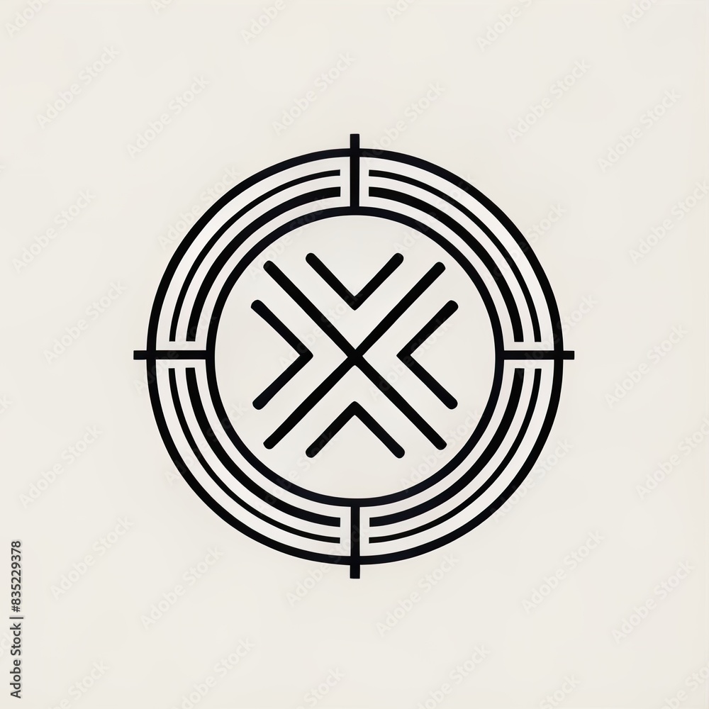 monogram logo modern. icon cool. design symbol iconic. desain art logo ...