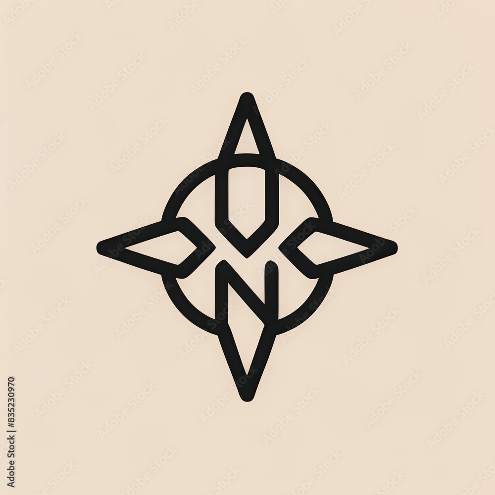 monogram logo modern. icon cool. design symbol iconic. desain art logo ...