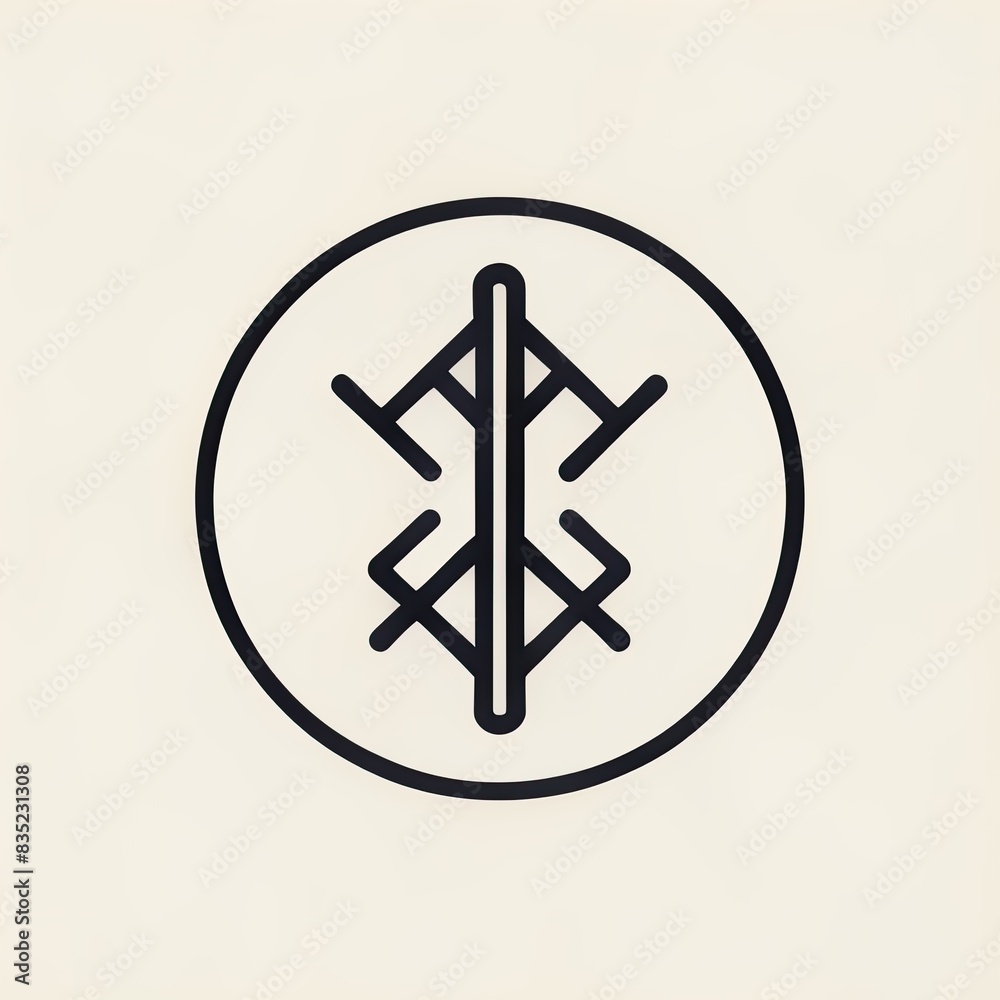 monogram logo modern. icon cool. design symbol iconic. desain art logo ...