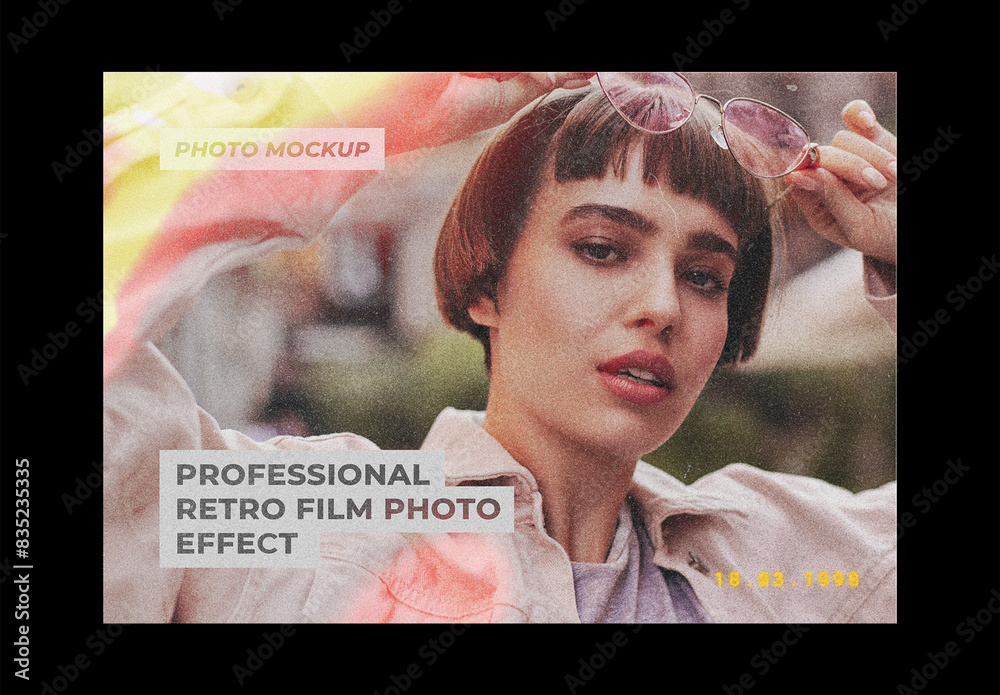 Film Vintage Frame Old Retro Photo Effect Paper Texture Template Mockup ...