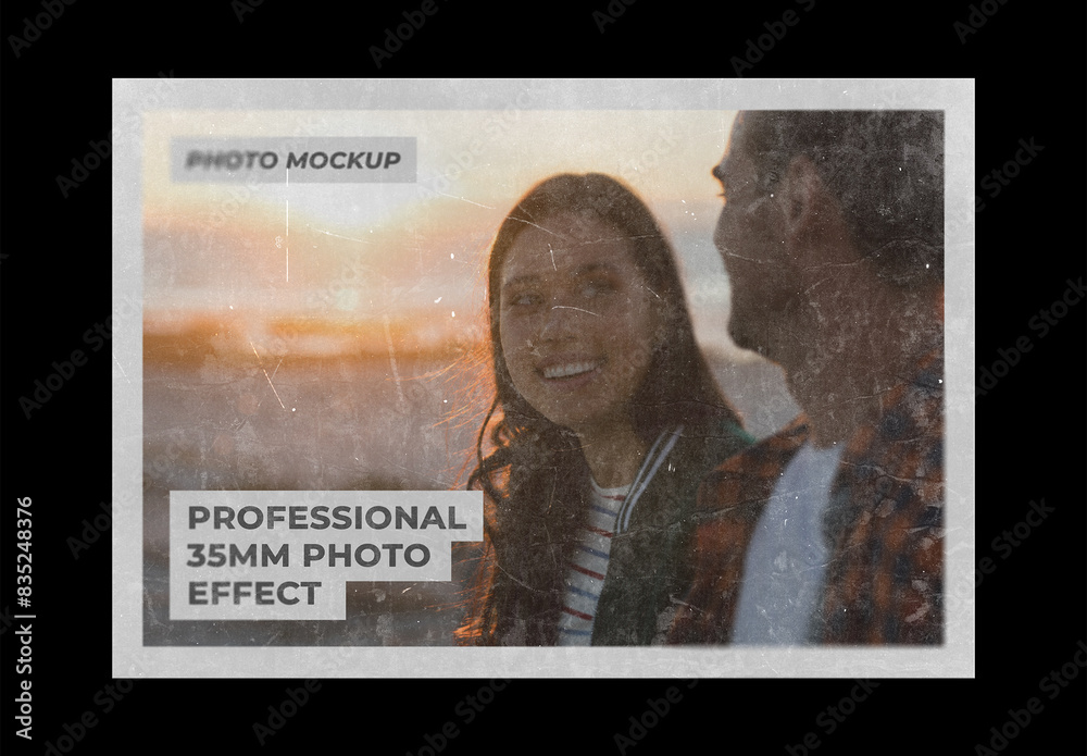 35mm Film Vintage Frame Old Retro Photo Effect Paper Texture Template ...