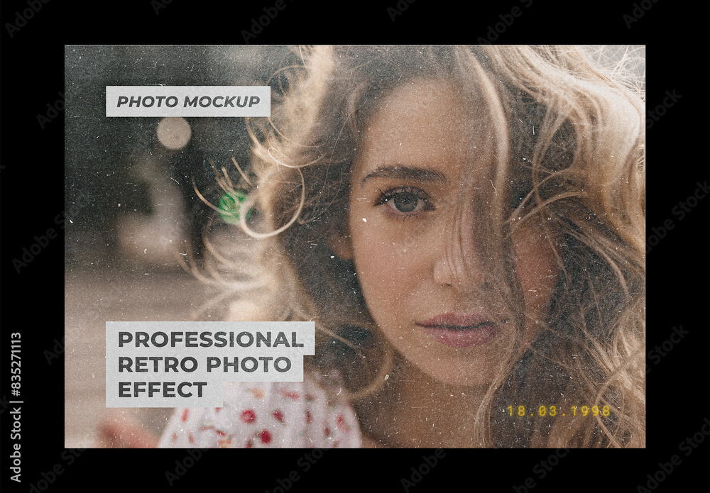 Film Vintage Frame Old Retro Photo Effect Paper Texture Template Mockup ...