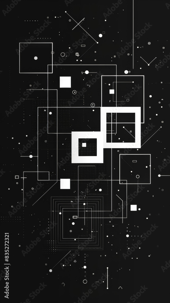 Vector art style simple cyber square brackets, Cyber UI, minimalist and ...