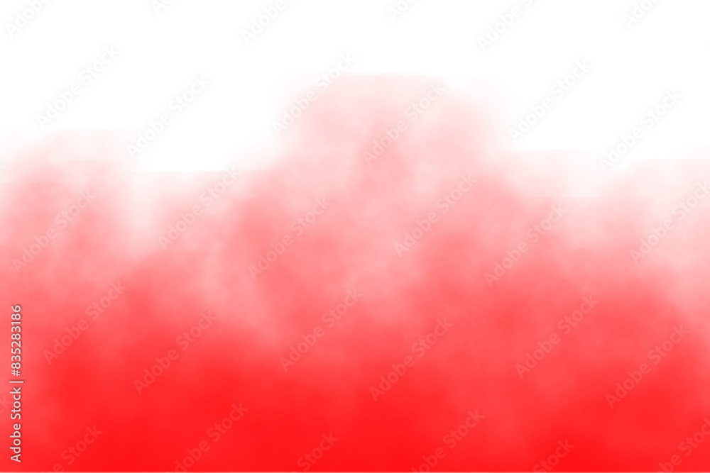 Abstract red smoke isolated on transparent white background Stock ...