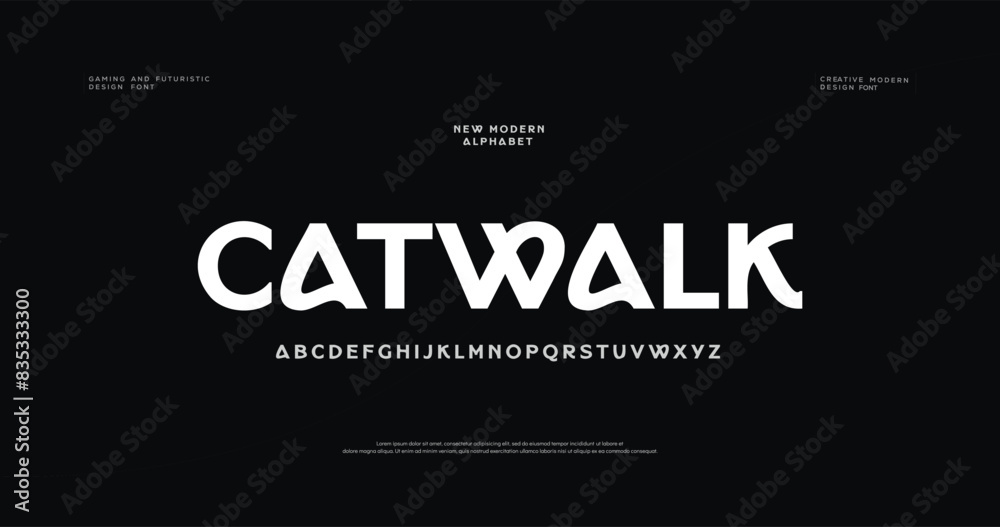 Modern creative alphabet, rounded bauhaus typeface, minimalistic sans ... Modern creative alphabet, rounded bauhaus typeface, minimalistic sans ...