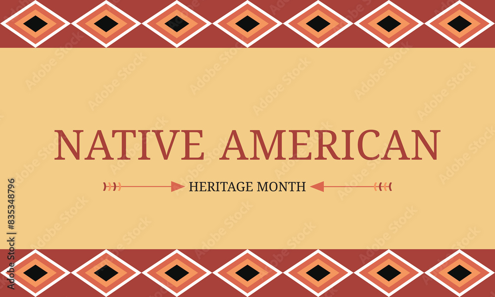 Native American Heritage Month. Native American Day Background Design ...