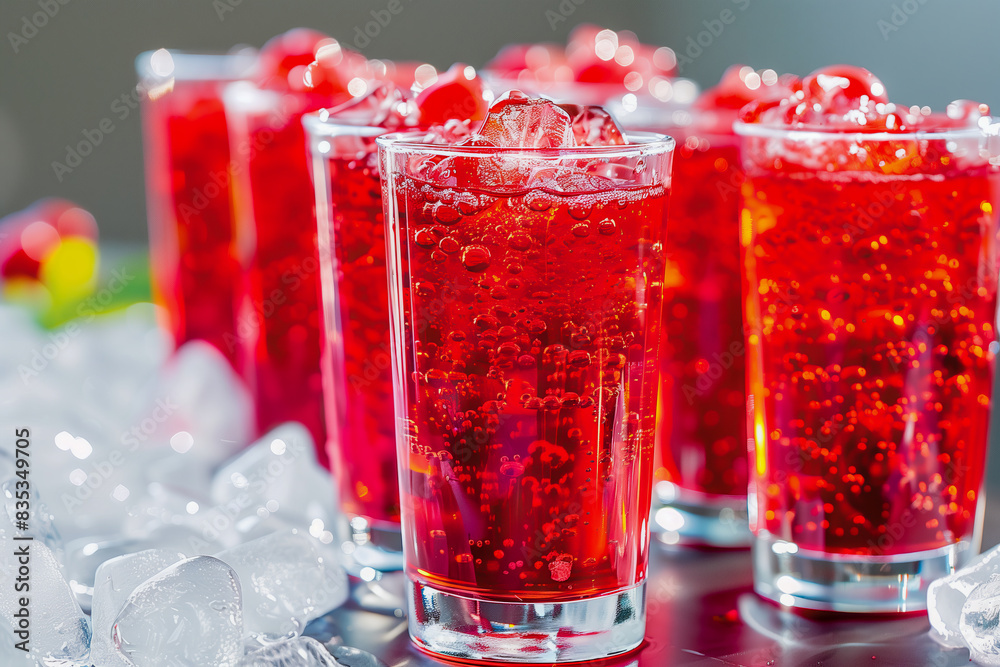 Nostalgic scene of an old-fashioned soda fountain, complete with soda jerks crafting classic ...