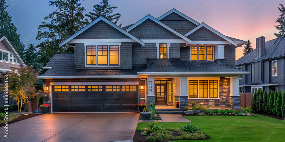 Traditional Modern Home: A home that blends traditional architectural ...