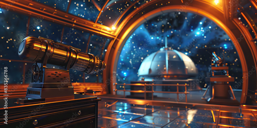 Space Age Observatory: An observatory with a classic dome design but ...