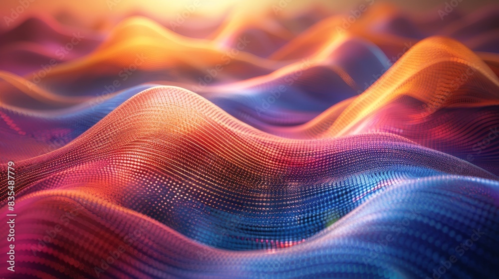 The colors are a mixture of textures, shapes, and textures, varying ...