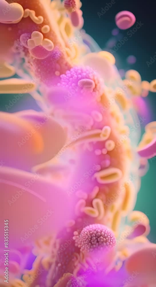 Micro bacterial Bacteria Colony Microbiome and Bacteria inside ...