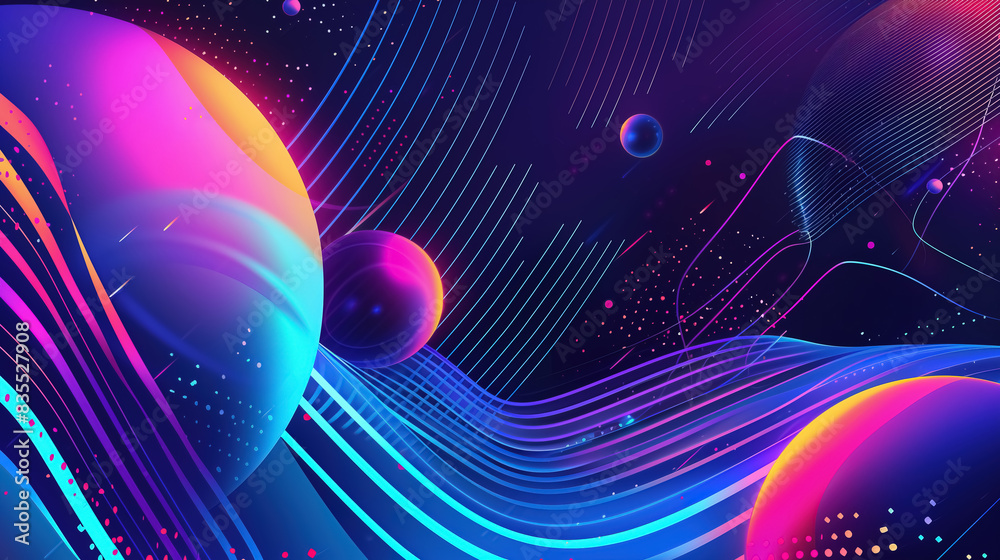 Abstract background with futuristic and tech-inspired designs ...