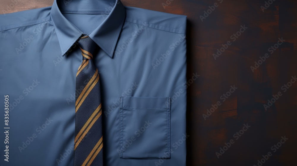Get a closeup look at the detailed texture of a school uniform ...
