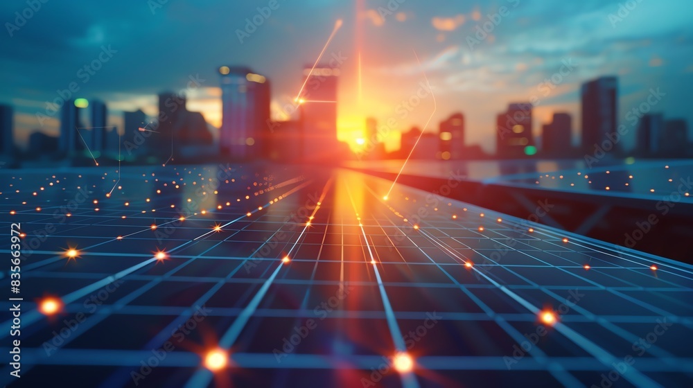 Close-Up of Solar Panel Innovations: Harnessing Sunlight for ...