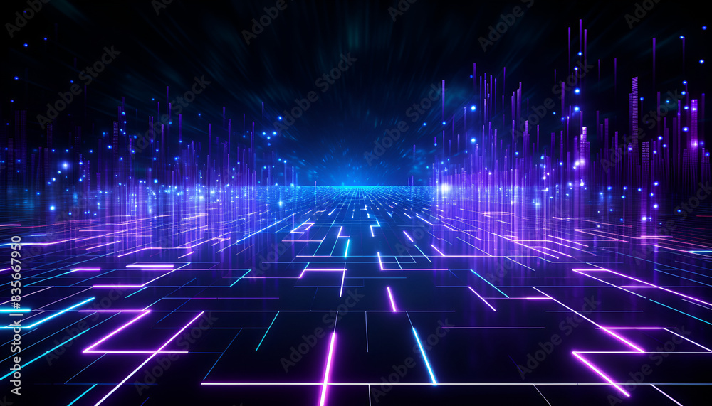 Colorful Aesthetic Technological Particle Light Effect Background ... Colorful Aesthetic Technological Particle Light Effect Background ...