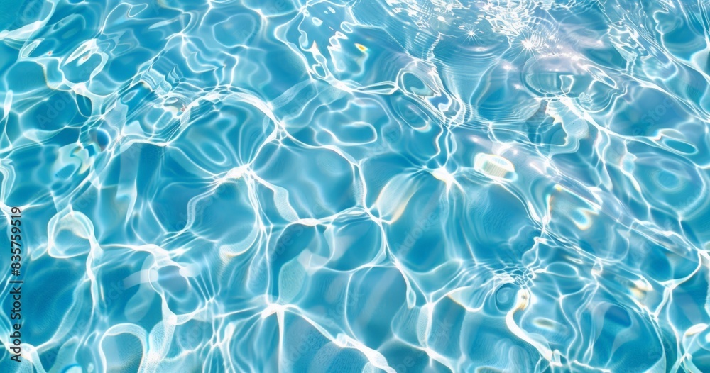 Water texture background with ripples and light reflections on ...