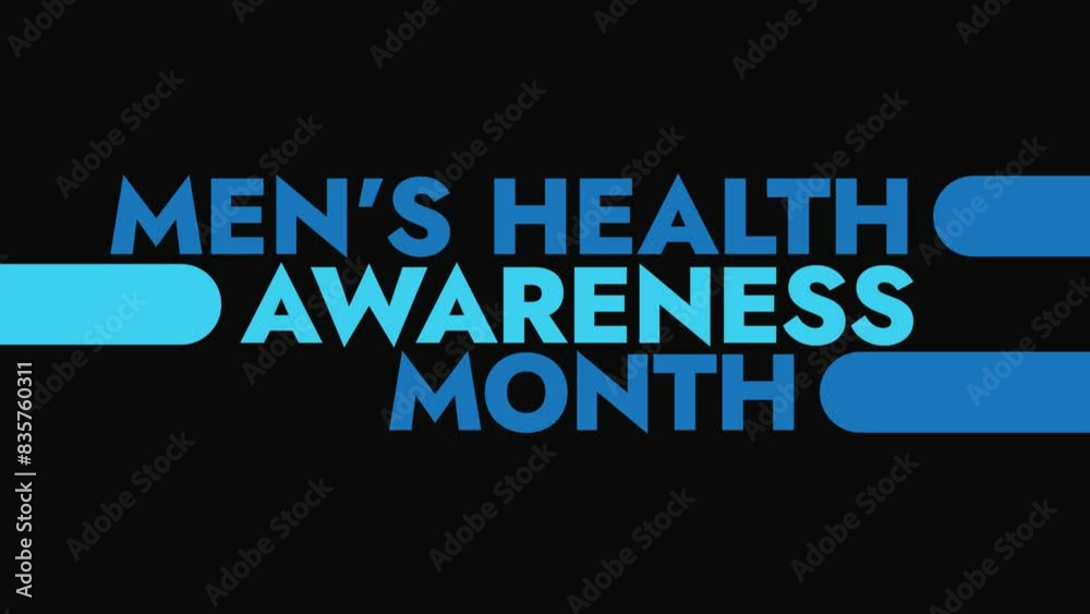 Men's Health Awareness Month colorful motion graphics seamless loopable ...
