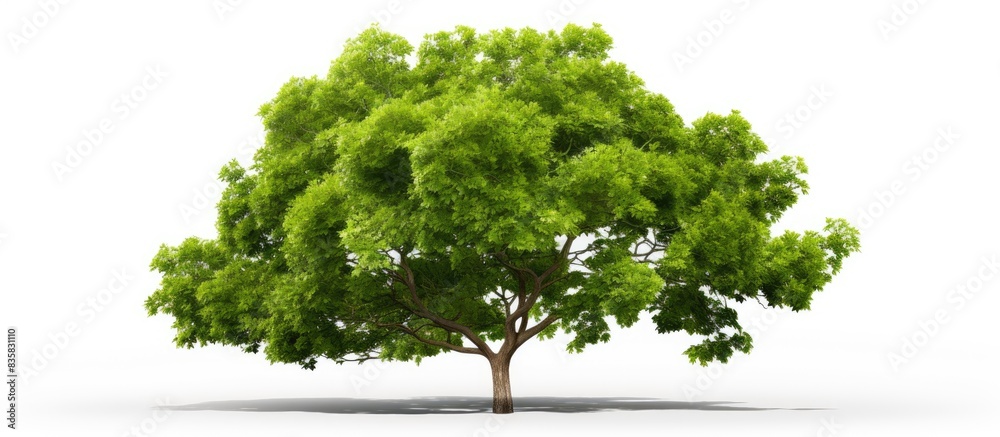 Green trees on a clear background, suitable for web and print, with a ...