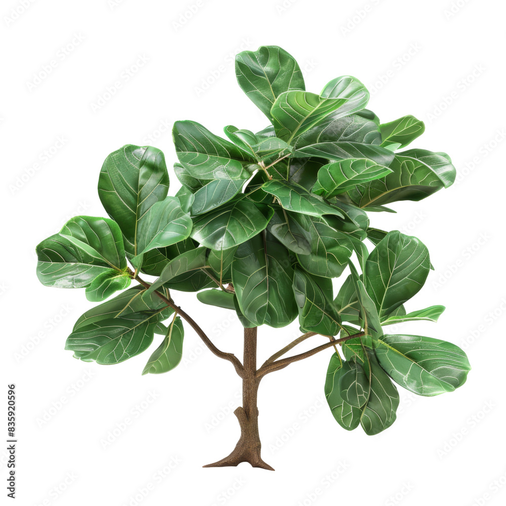 Ficus e.g. Fiddle Leaf Fig Weeping Fig Isolated on Transparent ...
