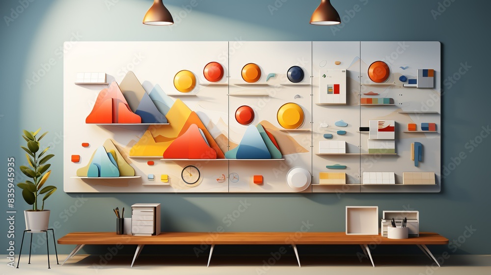 Collaborative project boards displaying timelines and milestones ...