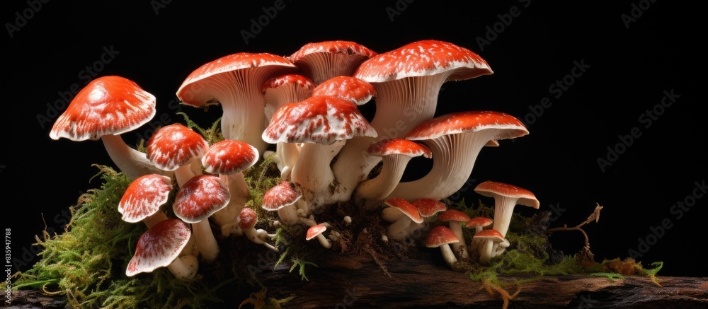 Pycnoporus coccineus is a saprophytic white rot fungus from the ...