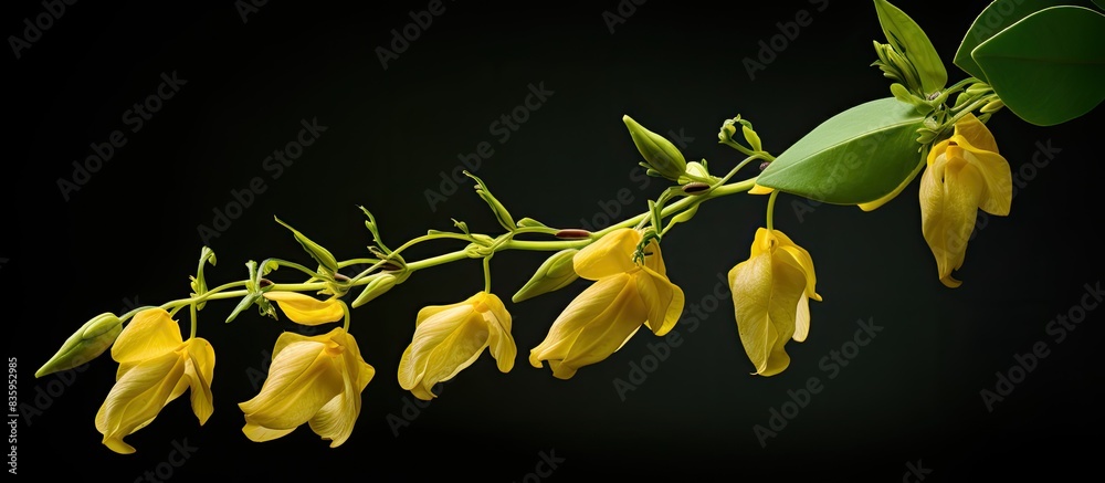 Long Hair Butterfly Worm with Crotalaria juncea known as brown hemp ...