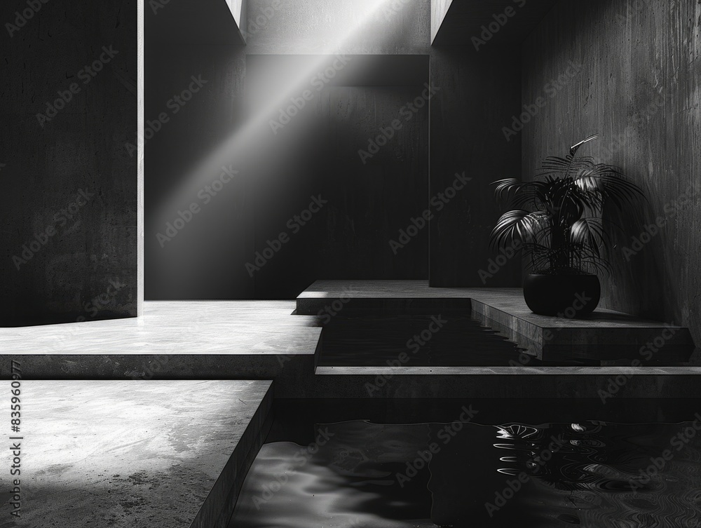 Striking 3D illustration demonstrating chiaroscuro techniques, with ...