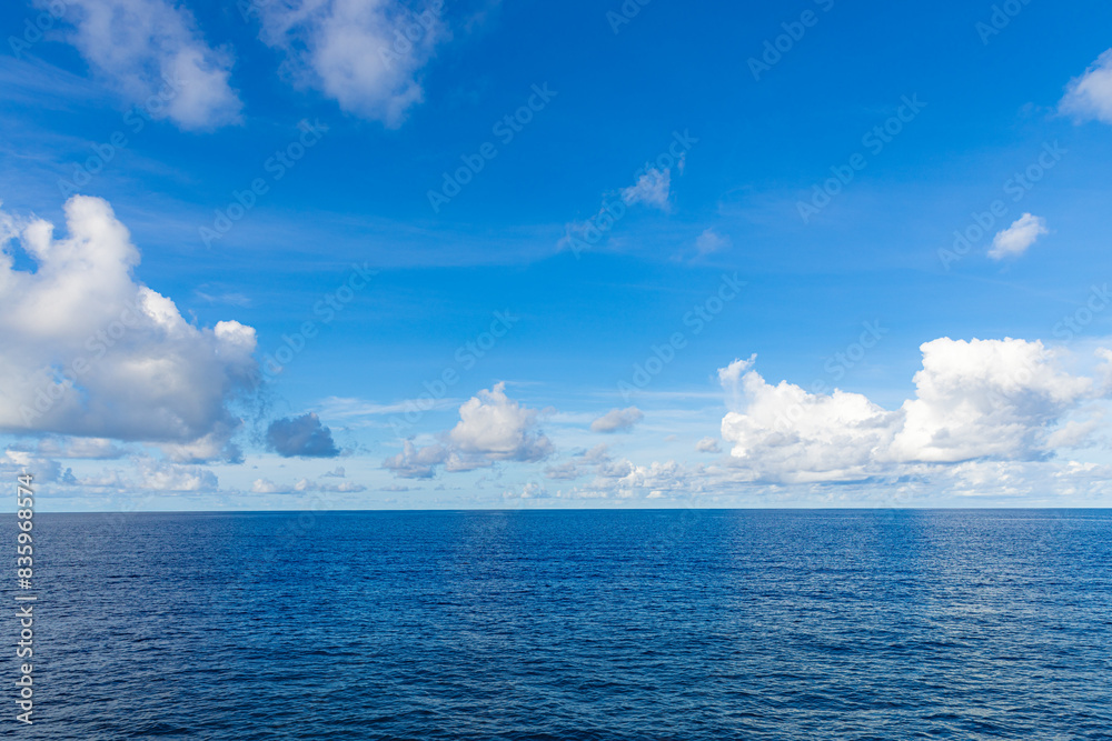 Summer background, beach view. Crystal clear sea water bay. Pristine ...