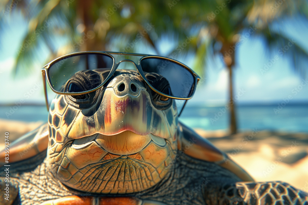 turtle on the beach, Dive into the whimsical world of summer holiday ...