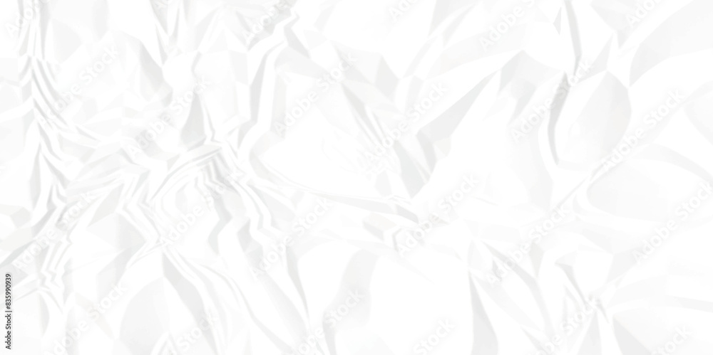 White crumpled paper texture. White wrinkled paper texture. White paper ...