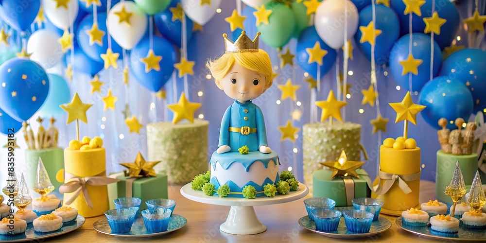Artwork of Little Prince themed birthday decorations , little prince ...