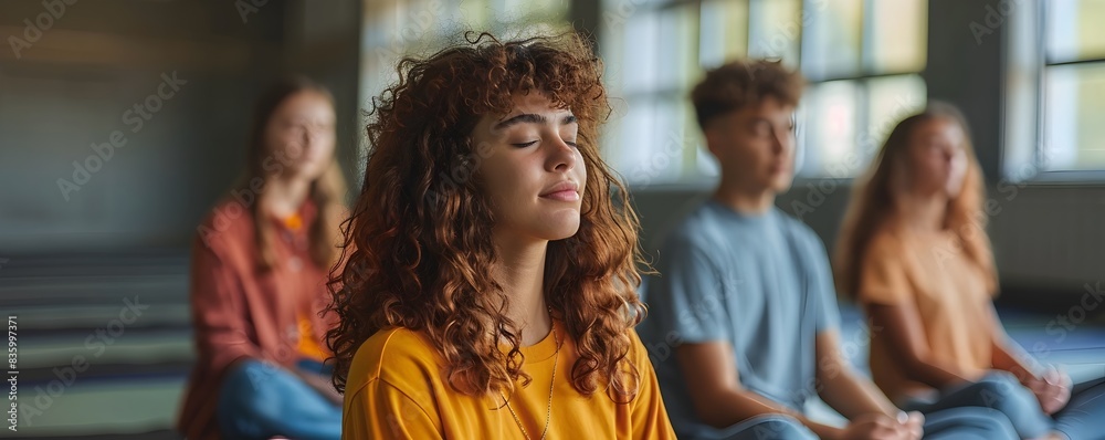 Teen Mindfulness Meditation Class in High School Setting Introducing ...