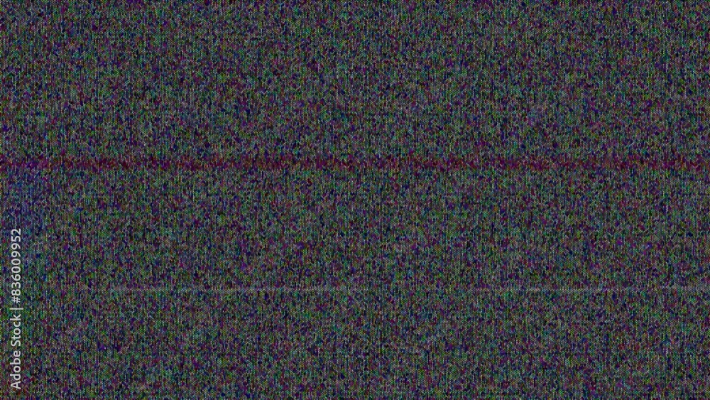 Retro CCTV or VHS video white noise background texture with red ...