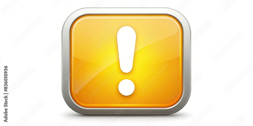 of an exclamation mark icon, exclamation, mark,, symbol, icon, attention, alert, warning ...