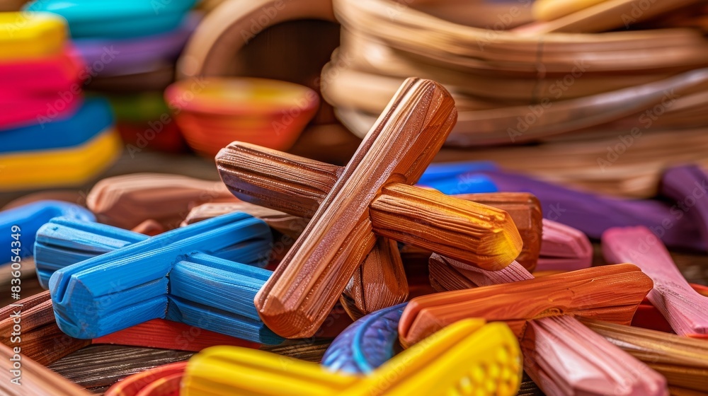 Colorful pile of licorice sticks in various shapes and textures ...