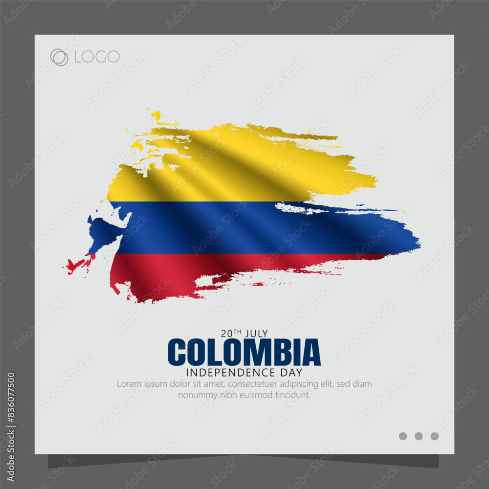 Vetor de Colombia's Independence Day, celebrated on July 20th ...