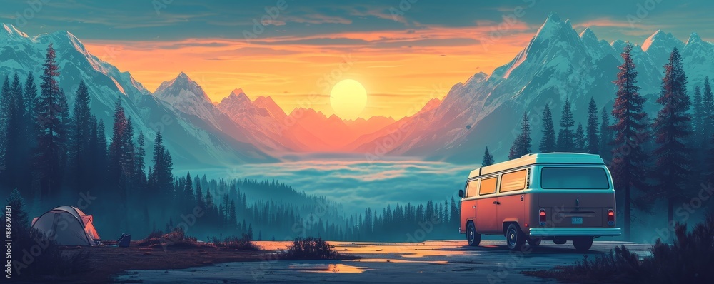 RV or electric recreational vehicle powered by electric alternative ...