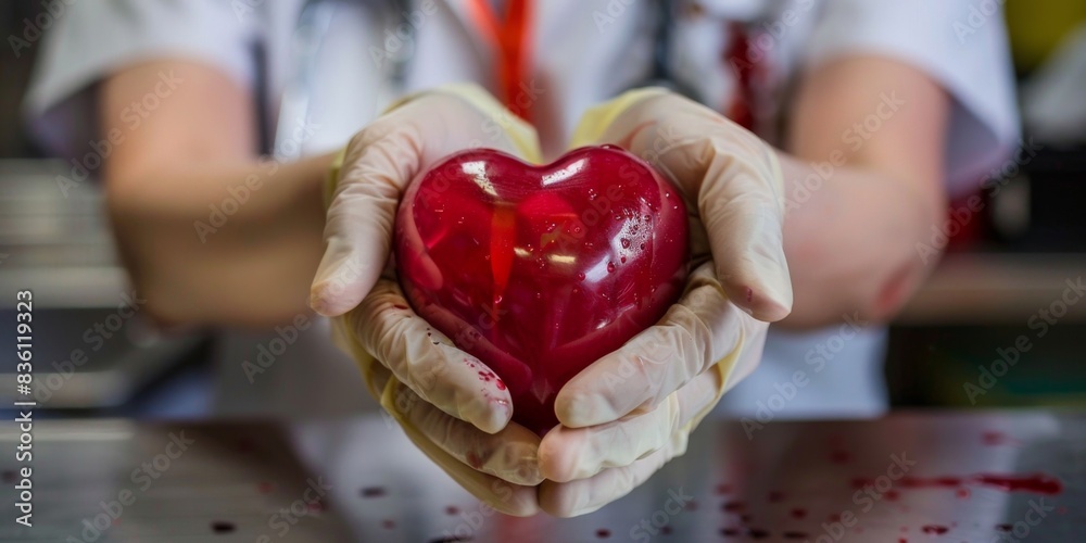 World Blood Donor Day, love, a heart formed by blood, 4k high ...