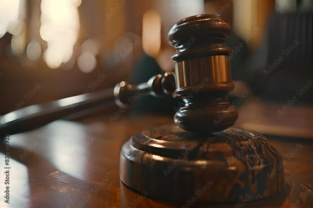 Judge's Hammer Close-Up, Verdict Concept, Justice Symbol, Traditional ...