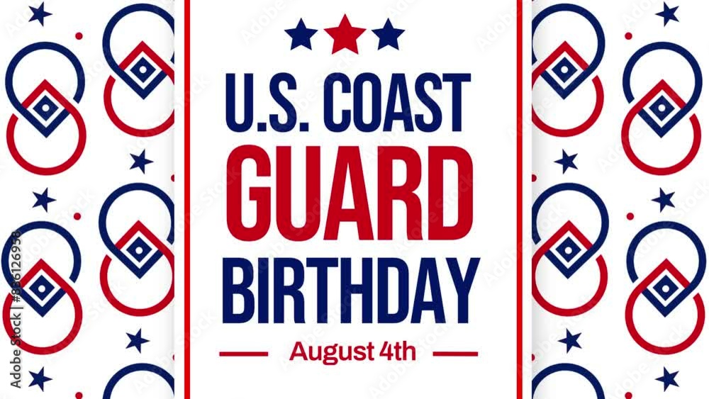 August 4th is celebrated as the U.S. Coast Guard Birthday, patriotic 4K ...